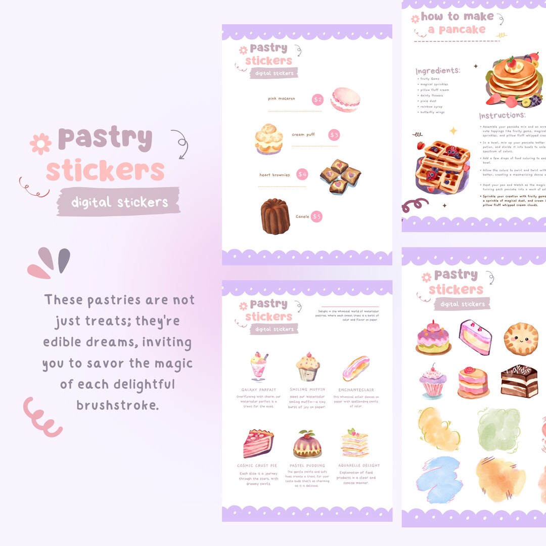 Cute Digital Planner Stickers | Cute Goodnotes Stickers | Cute Digital ...