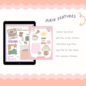 Cute Digital Planner Stickers | Cute Goodnotes Stickers | Cute Digital ...