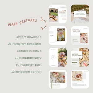 Cottagecore Aesthetic Instagram Post Templates Canva - Whimsical ...
