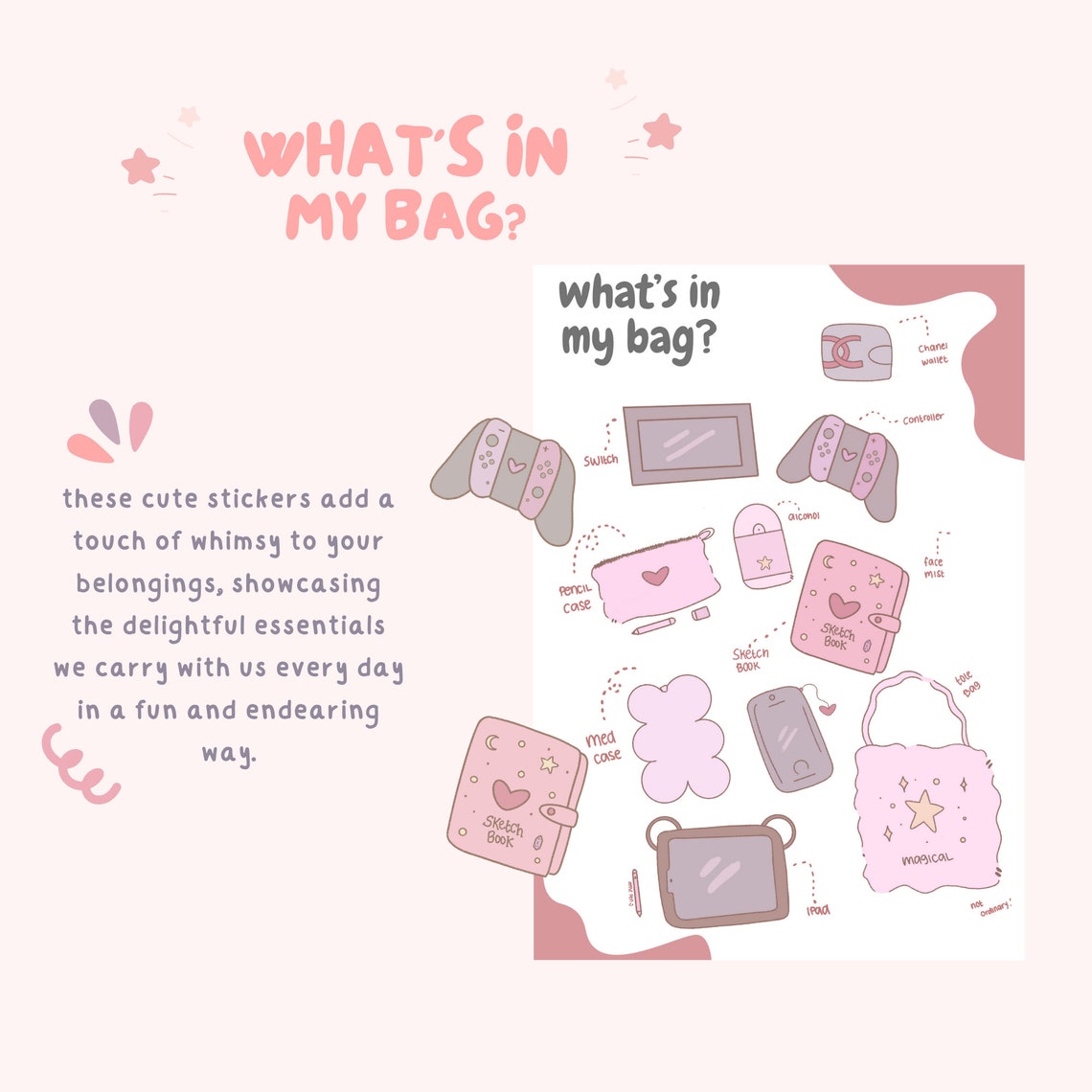 Cute Stickers | Cute Goodnotes Stickers | Journal Stickers | PNG ...