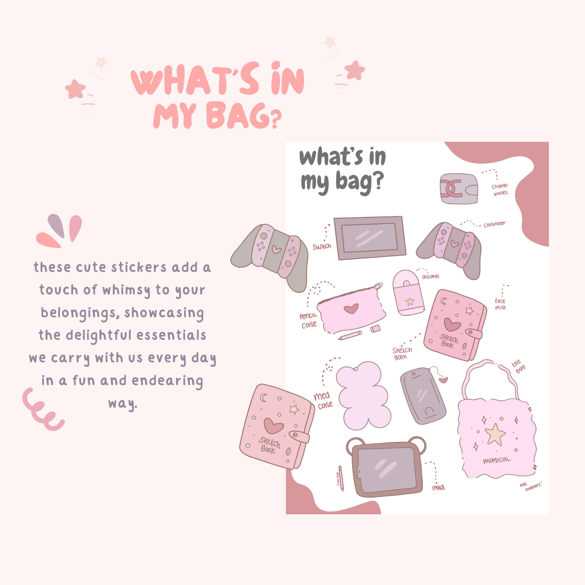 Cute Stickers | Cute Goodnotes Stickers | Journal Stickers | PNG ...