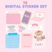 Cute Digital Planner Stickers/ Cute Goodnotes Stickers/ Cute Digital ...