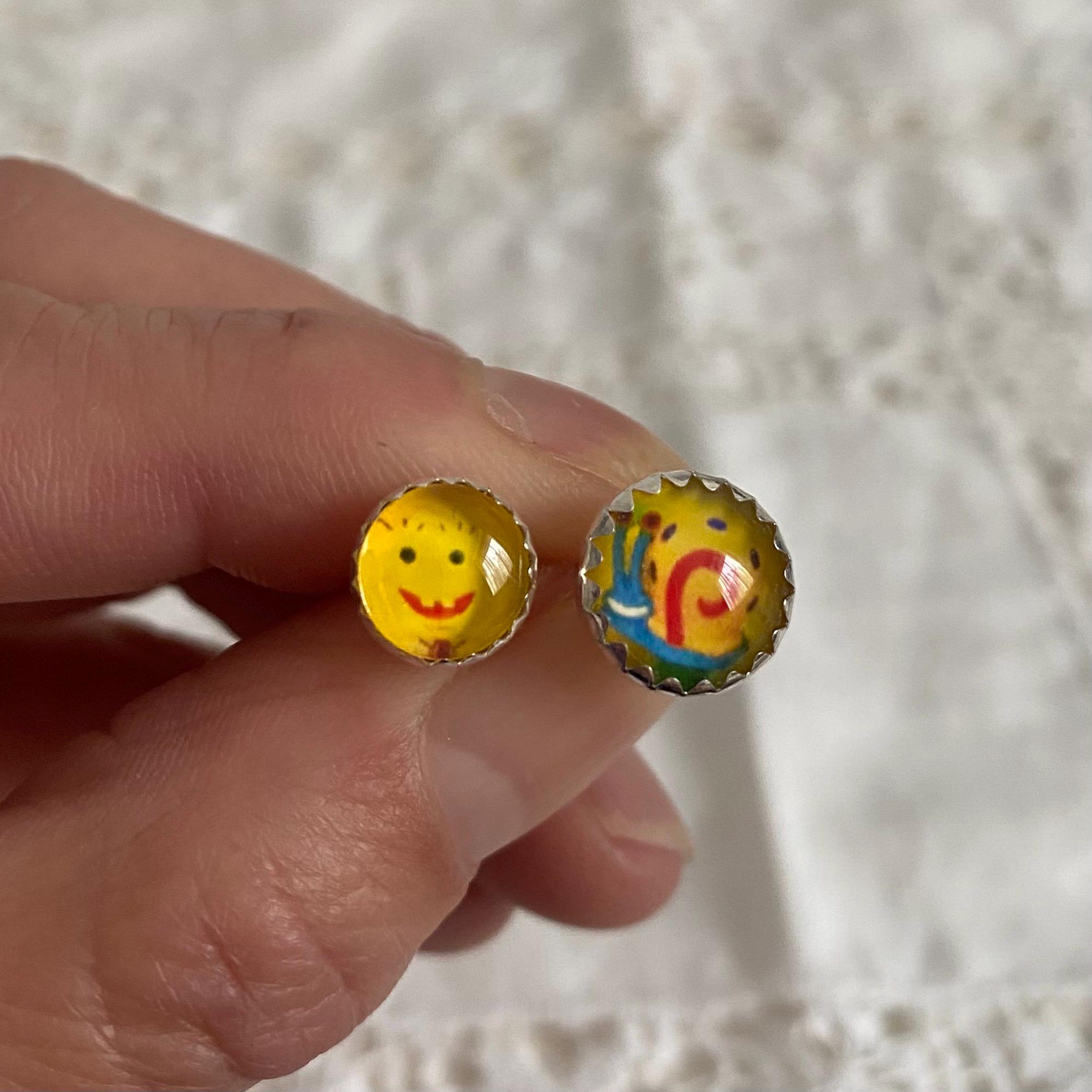 Spongebob Squarepants and Gary the Snail Mismatched Sterling Silver ...