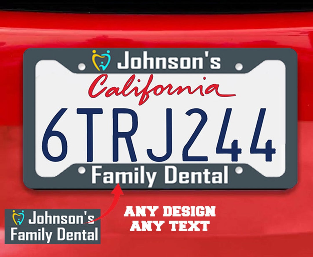 Custom License Plate Frame Personalized License Plate Frame, Add Any ...