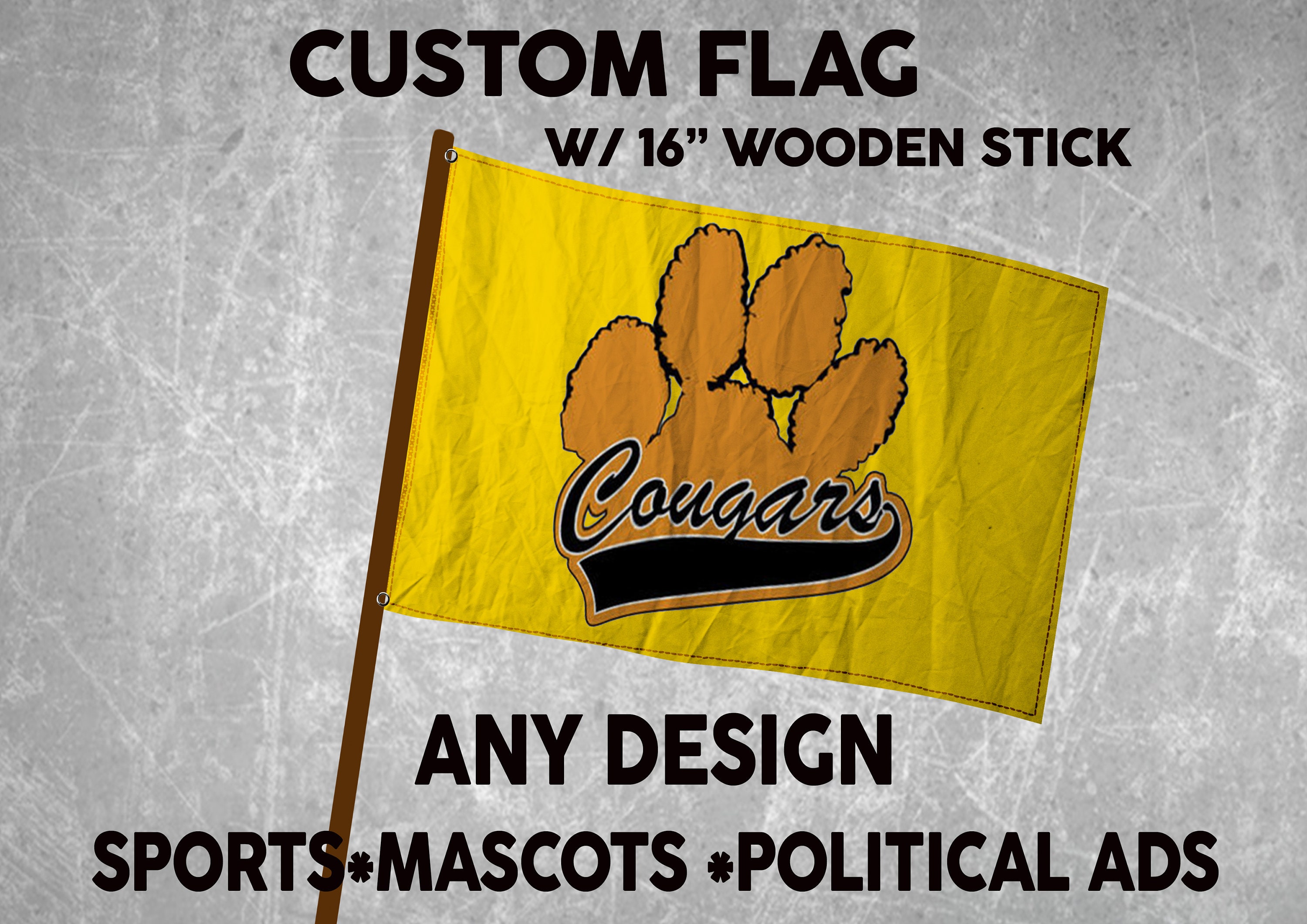 Custom Car Flag Multiple Sizes & Style Use Any Design or - Etsy