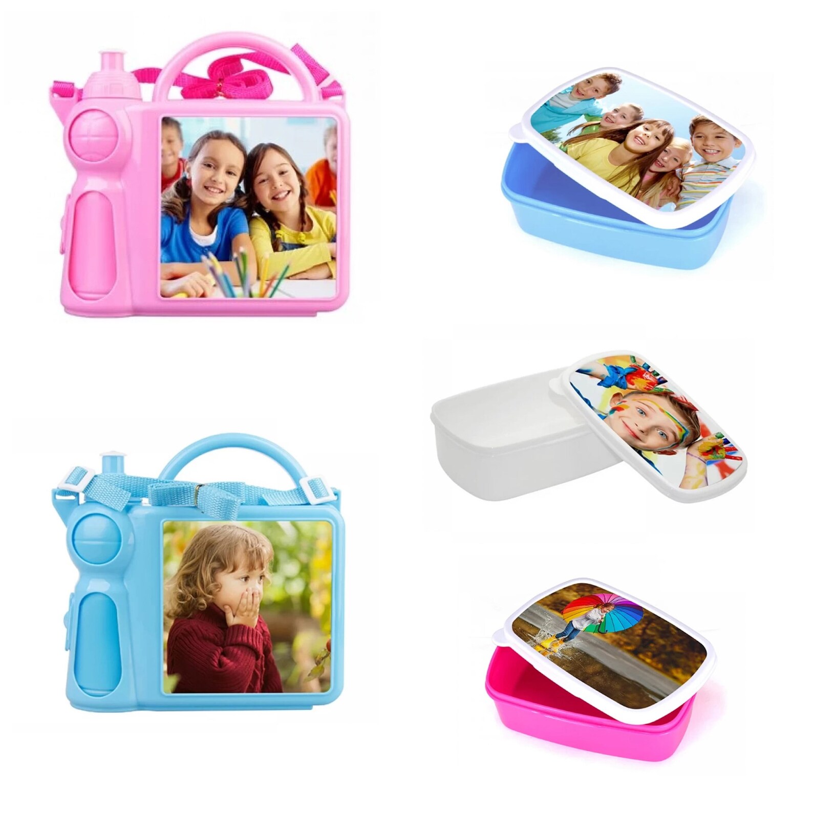 Custom Children's Lunch Boxes - Boy and Girl - Personalized Lunch Bag ...
