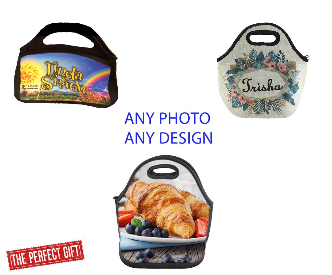 Custom Lunch Tote Bags - Personalized Lunch Bag -photo Lunch Bag , Add ...