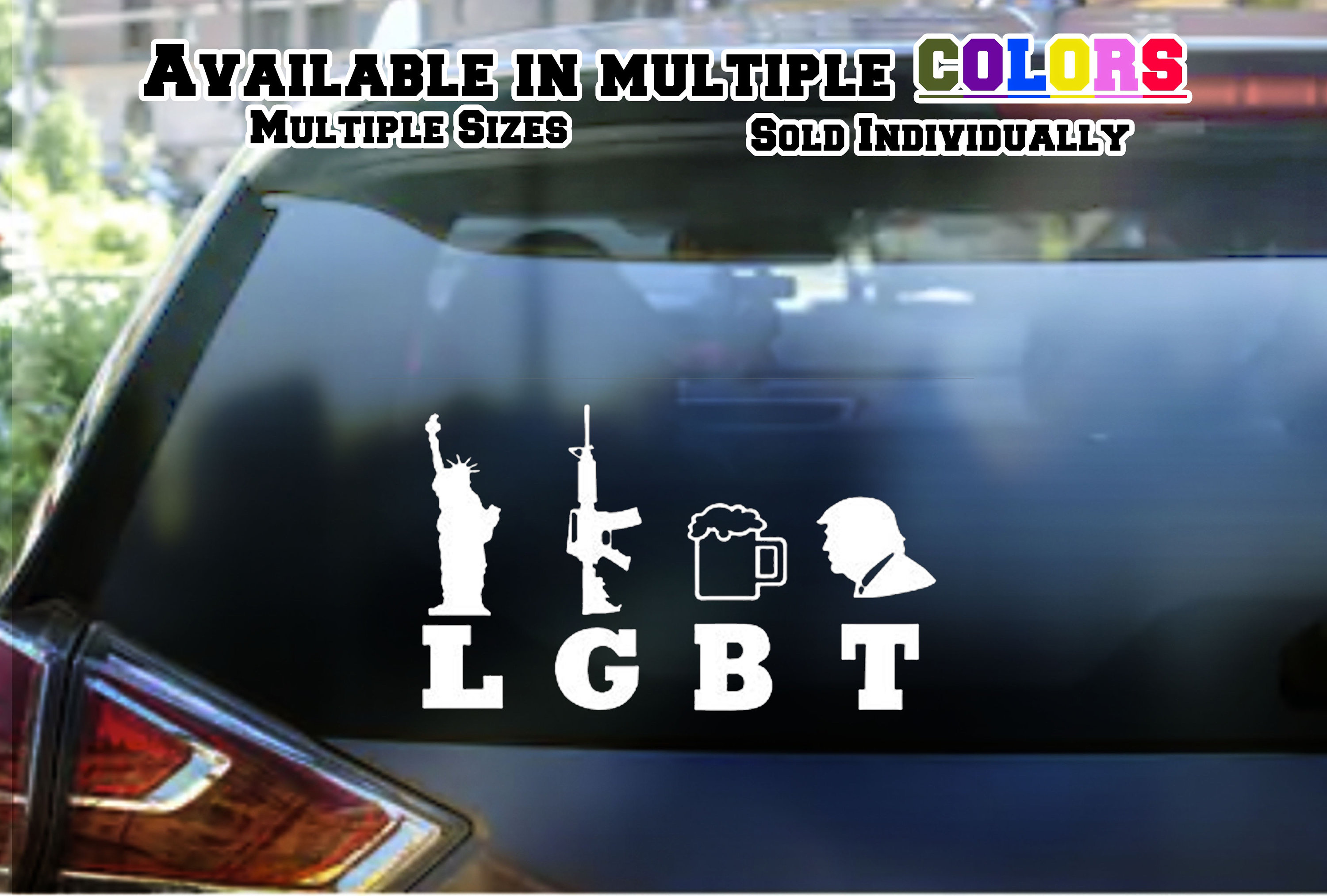 Republican Bumper Stickers On Car