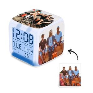 Custom Alarm Clock - Personalized Alarm Clock- Photo Alarm Clock, Add ...