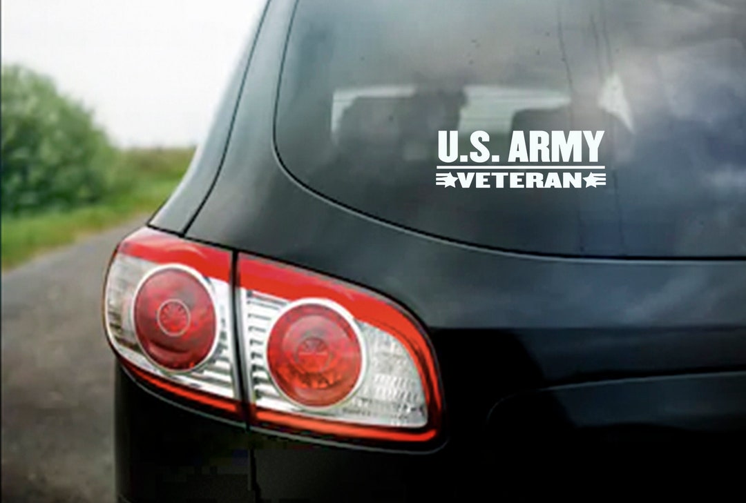 US Army Veteran Decal Sticker - Available in Mulitple Sizes and Colors ...