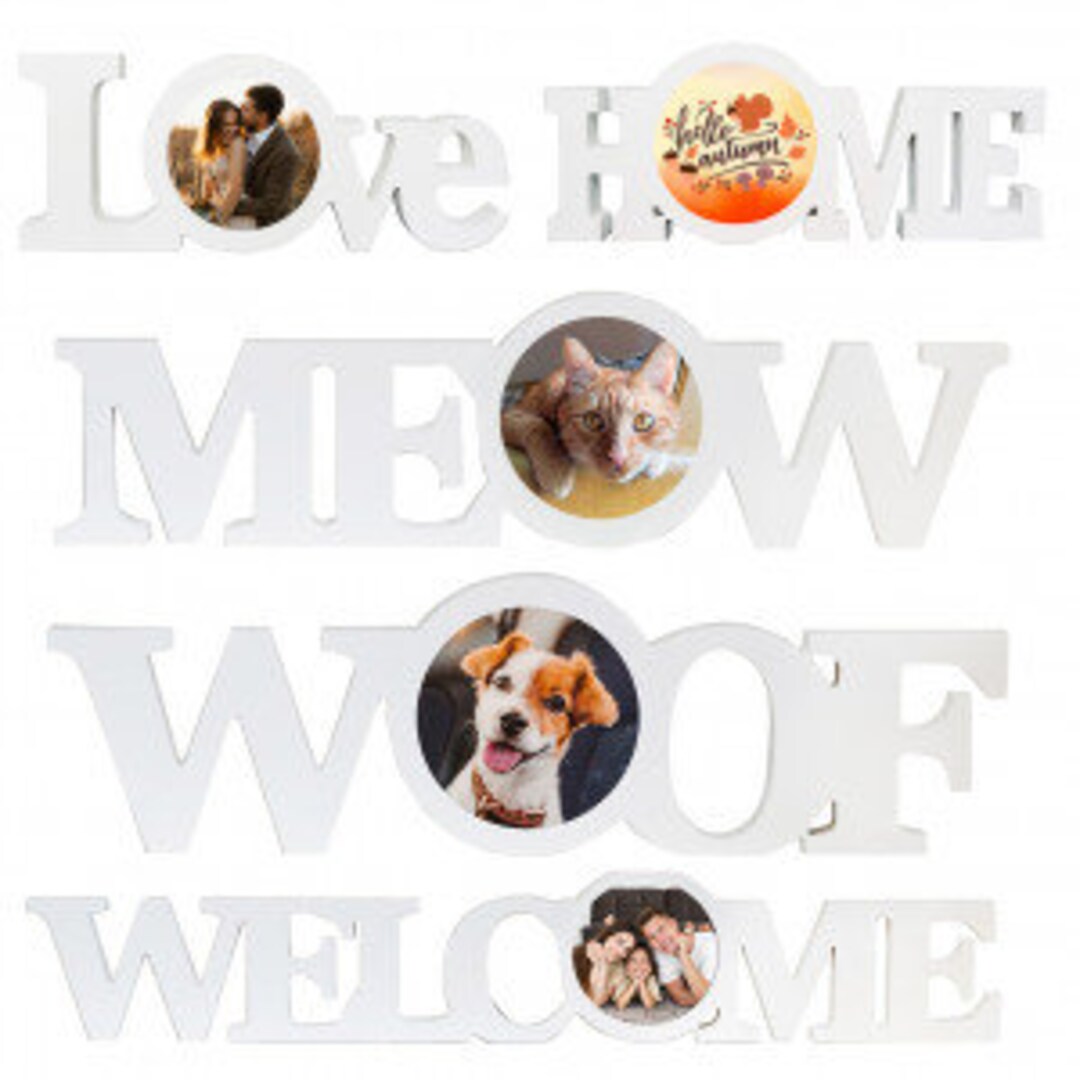 Welcome Home Photo Plate Signs Personalized Photo Block Plate Sign ...