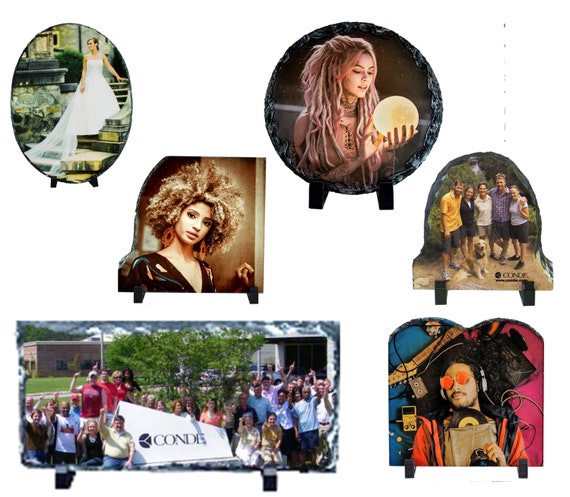 Slate Photo Prints Custom Photo Slate Stone Available in - Etsy