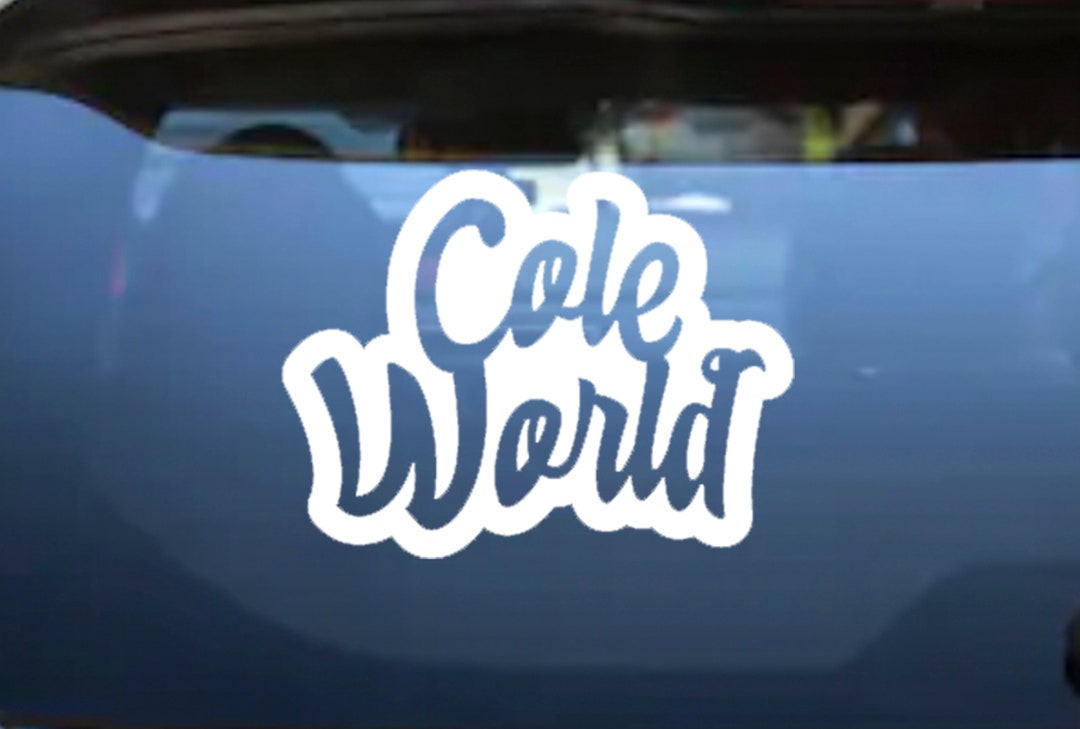 Cole World Decal Sticker - Available in Mulitple Sizes and Colors - for ...