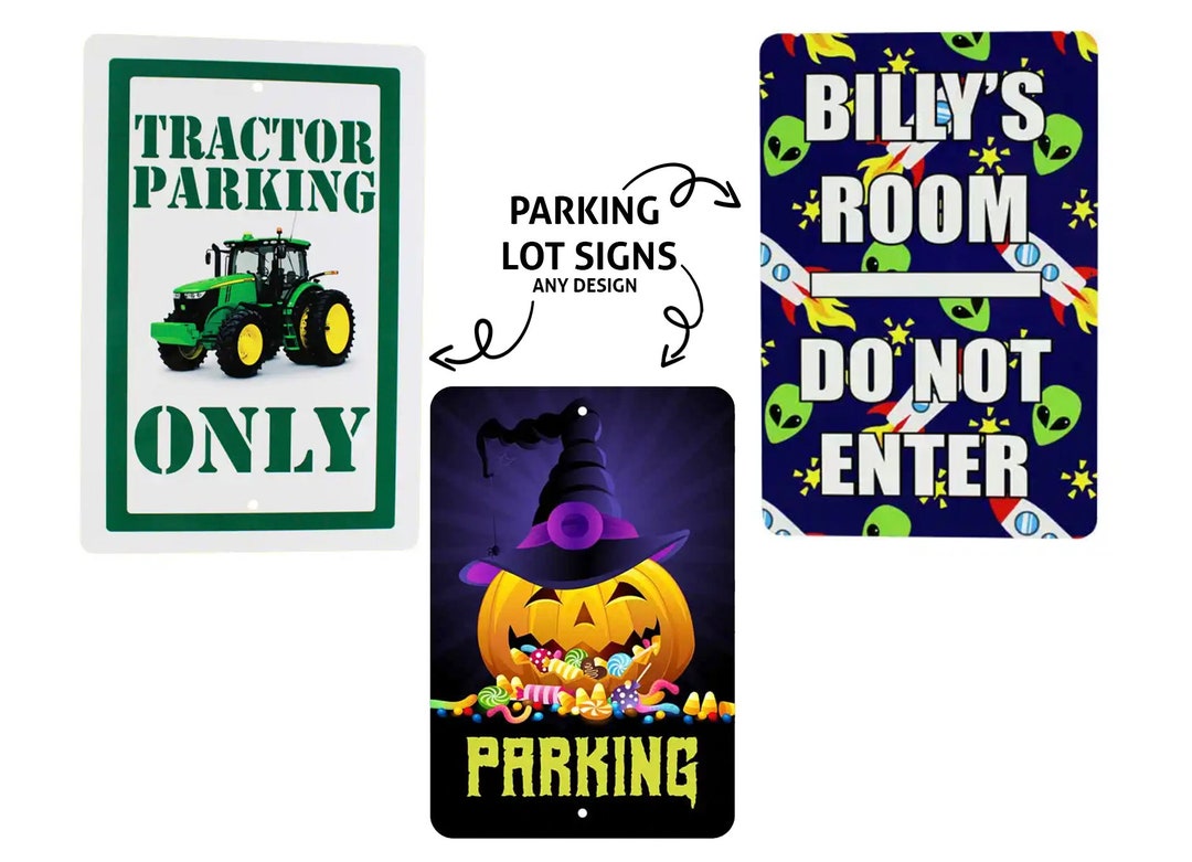 Custom Outdoor Aluminum Parking Sign - Personalized Parking Panels ...