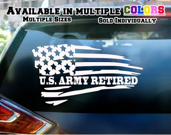 US Army Retired, Sticker Decal - Etsy
