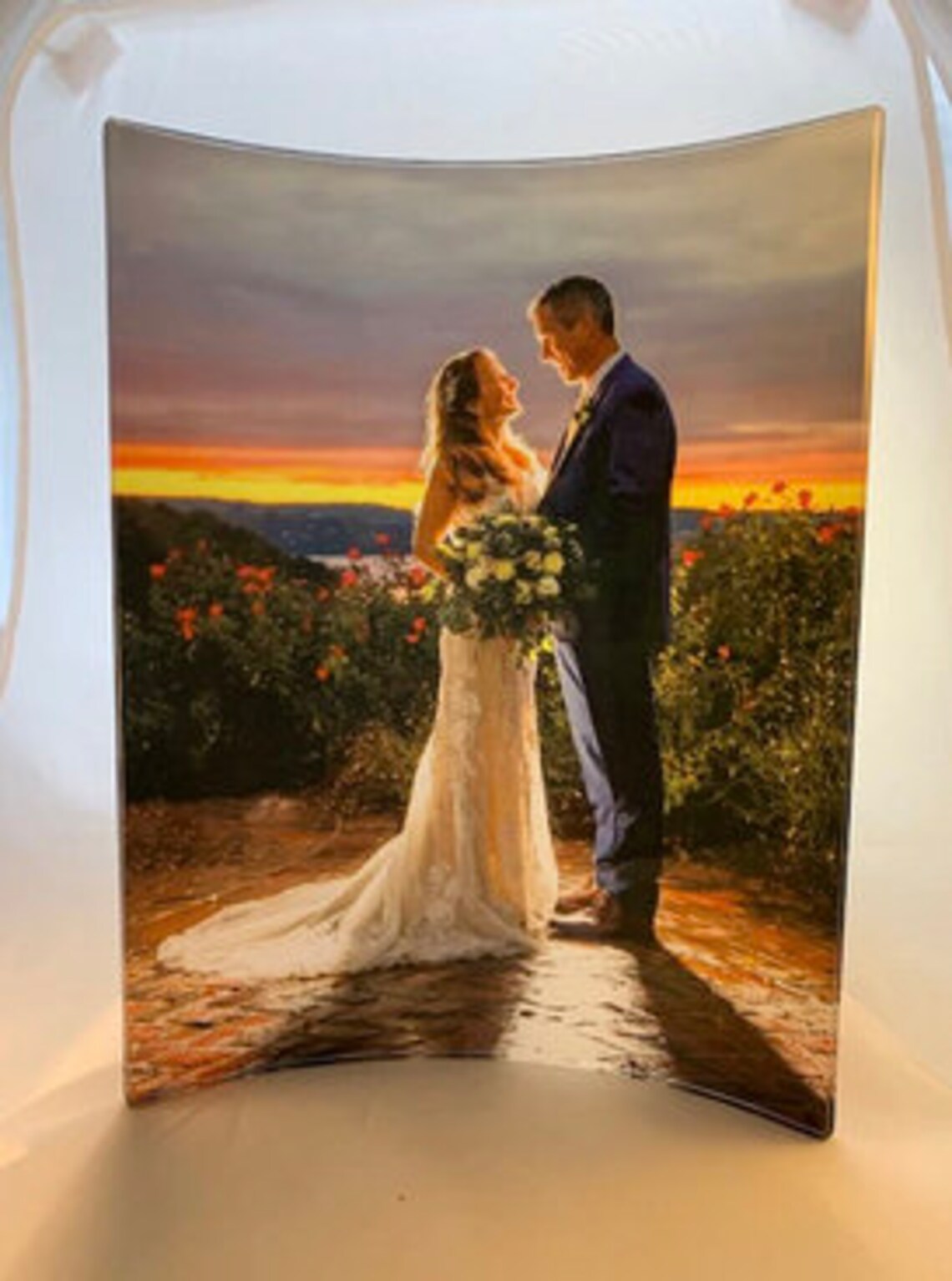 Curved Acrylic Photo Panel - Perfect for Anniversaries, Weddings, and ...