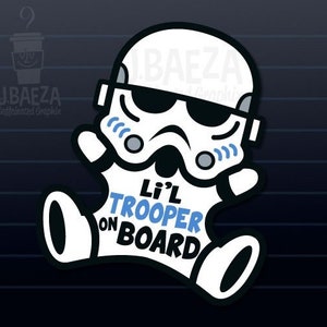 Trooper on Board Decal Sticker Available in Mulitple Sizes - Etsy