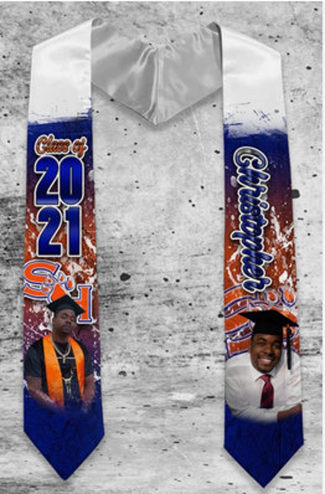 Custom Graduation Stole - Personalized Graduation Stole -photo ...