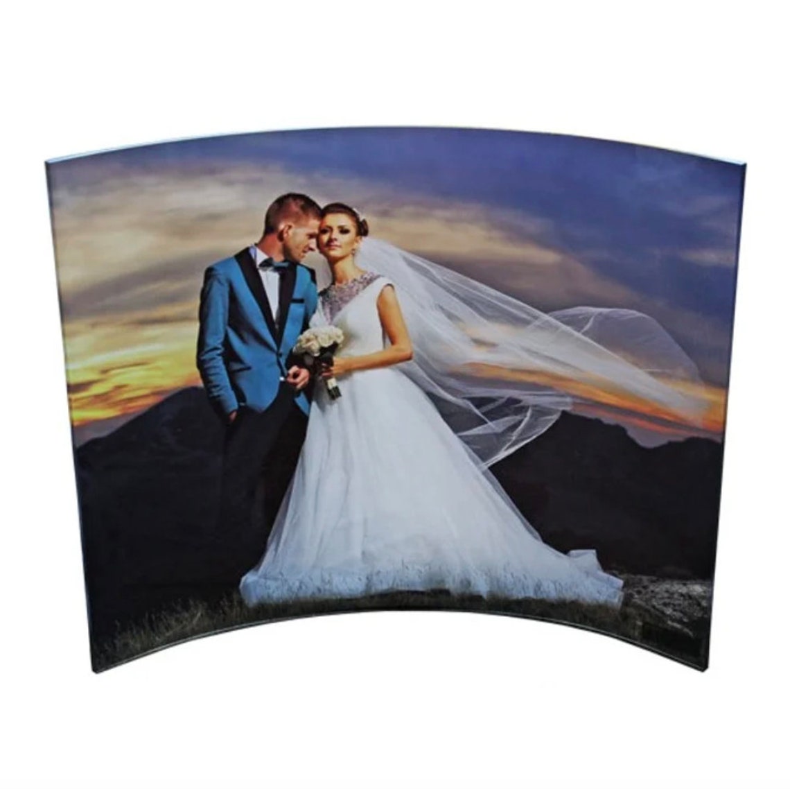 Curved Acrylic Photo Panel - Perfect for Anniversaries, Weddings, and ...