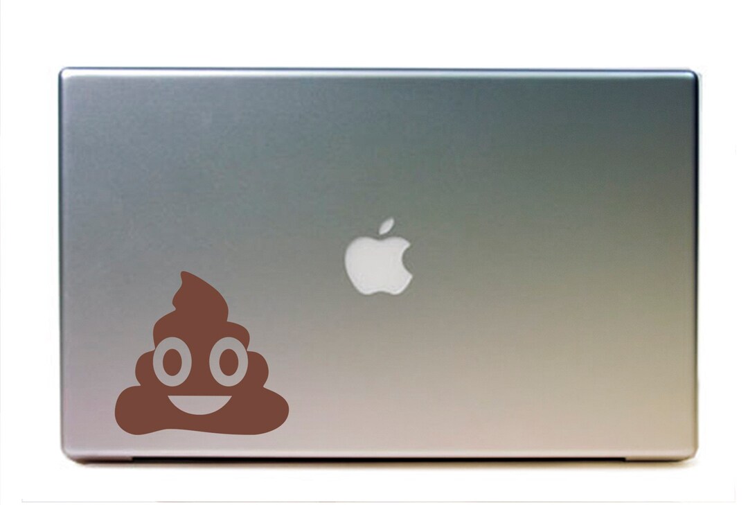 Happy Poop Emoji Decal Sticker - Available in Mulitple Sizes and Colors ...