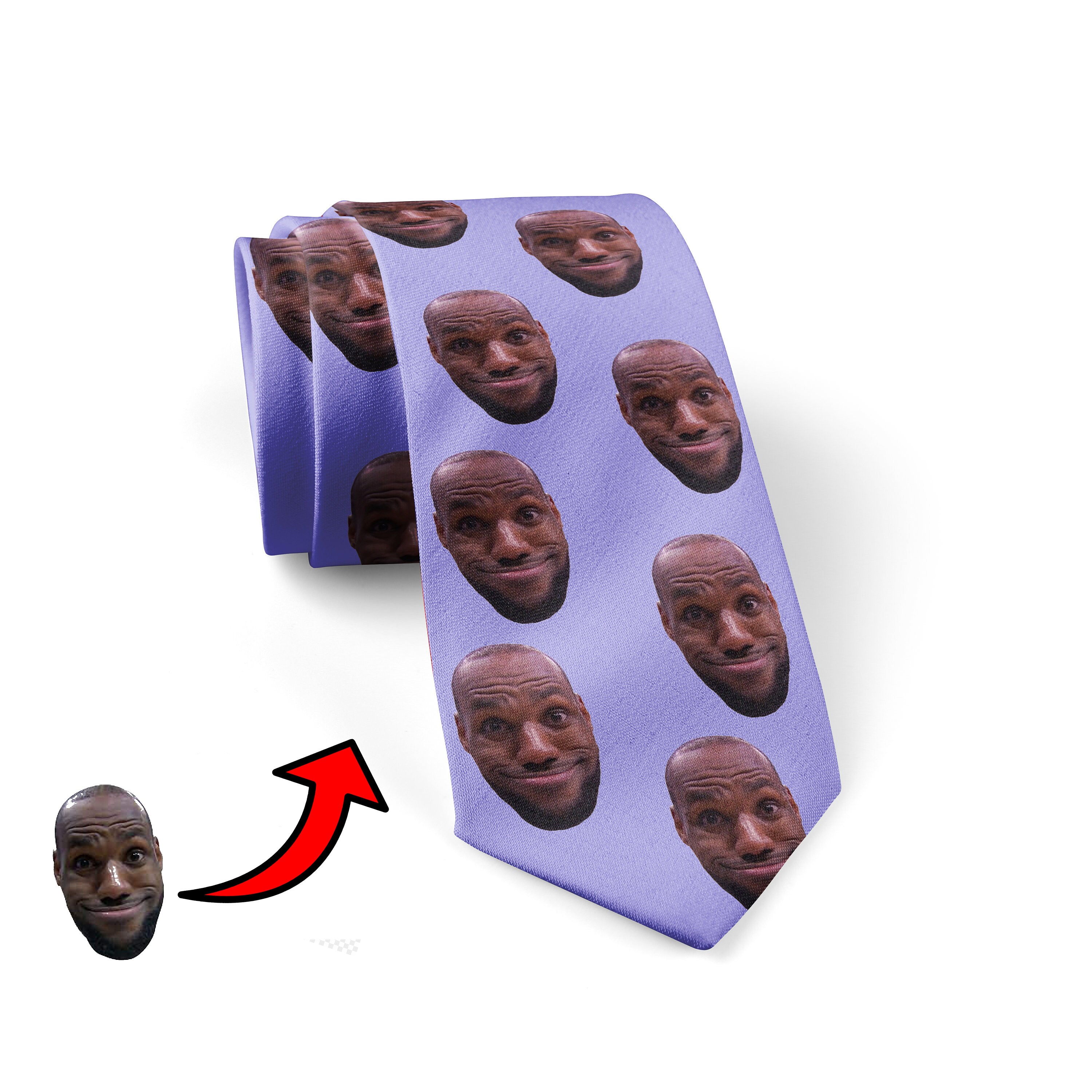 Custom Tie Photo Tie Face Tie Personalized Neck Tie | Etsy