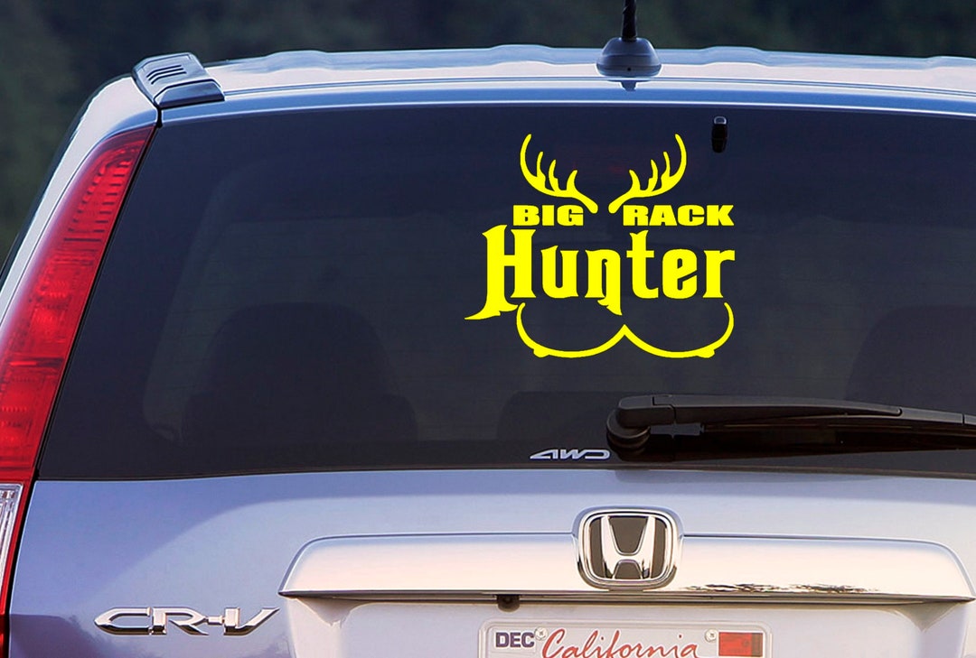 Big Rack Hunter Decal Sticker - Available in Mulitple Sizes and Colors ...