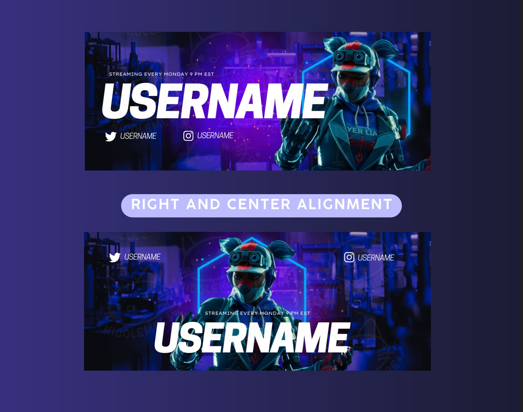 Twitch Banner Template Apex Legends Banner Octane Banner Twitch Header Customizable Template ...