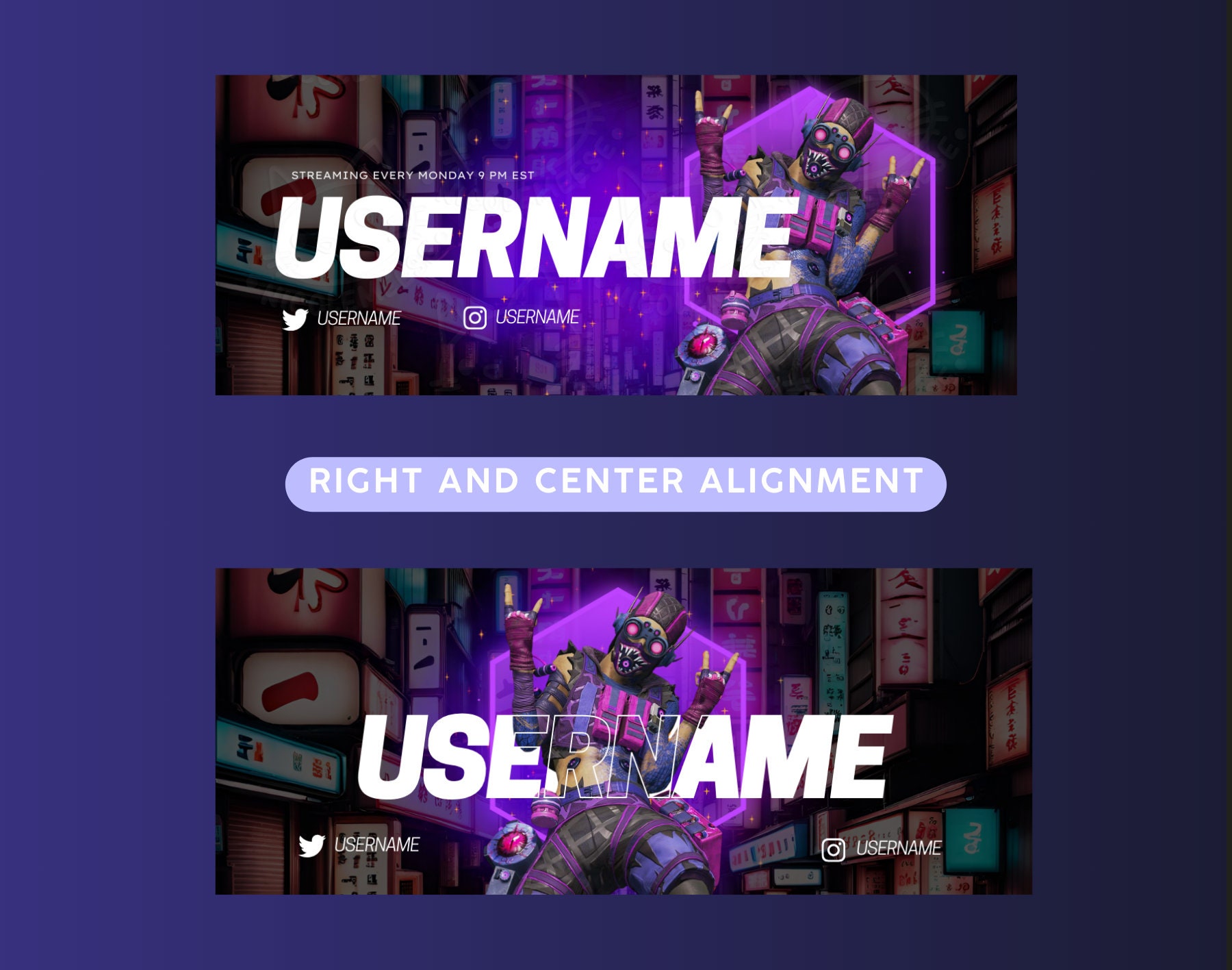 Twitch Banner Template Apex Legends Banner Octane Banner Twitch Header ...