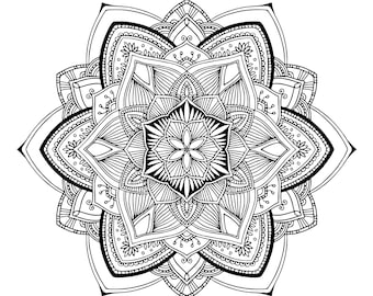 50 Printable Drawings of Mandalas to Color and Create, Discover Inner ...
