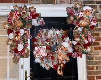 Gingerbread Man Wreath | Etsy