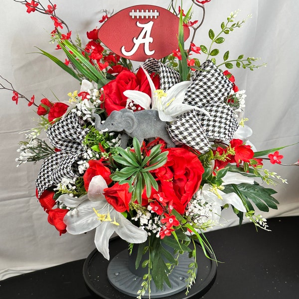 Alabama Football Flower Arrangements - Etsy