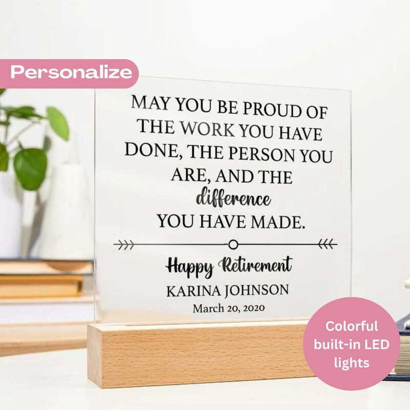 Retirement Plaque - Etsy