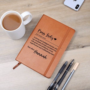 Personalized Boss Lady Journal, Gift for Boss Female, Boss Lady Journal ...
