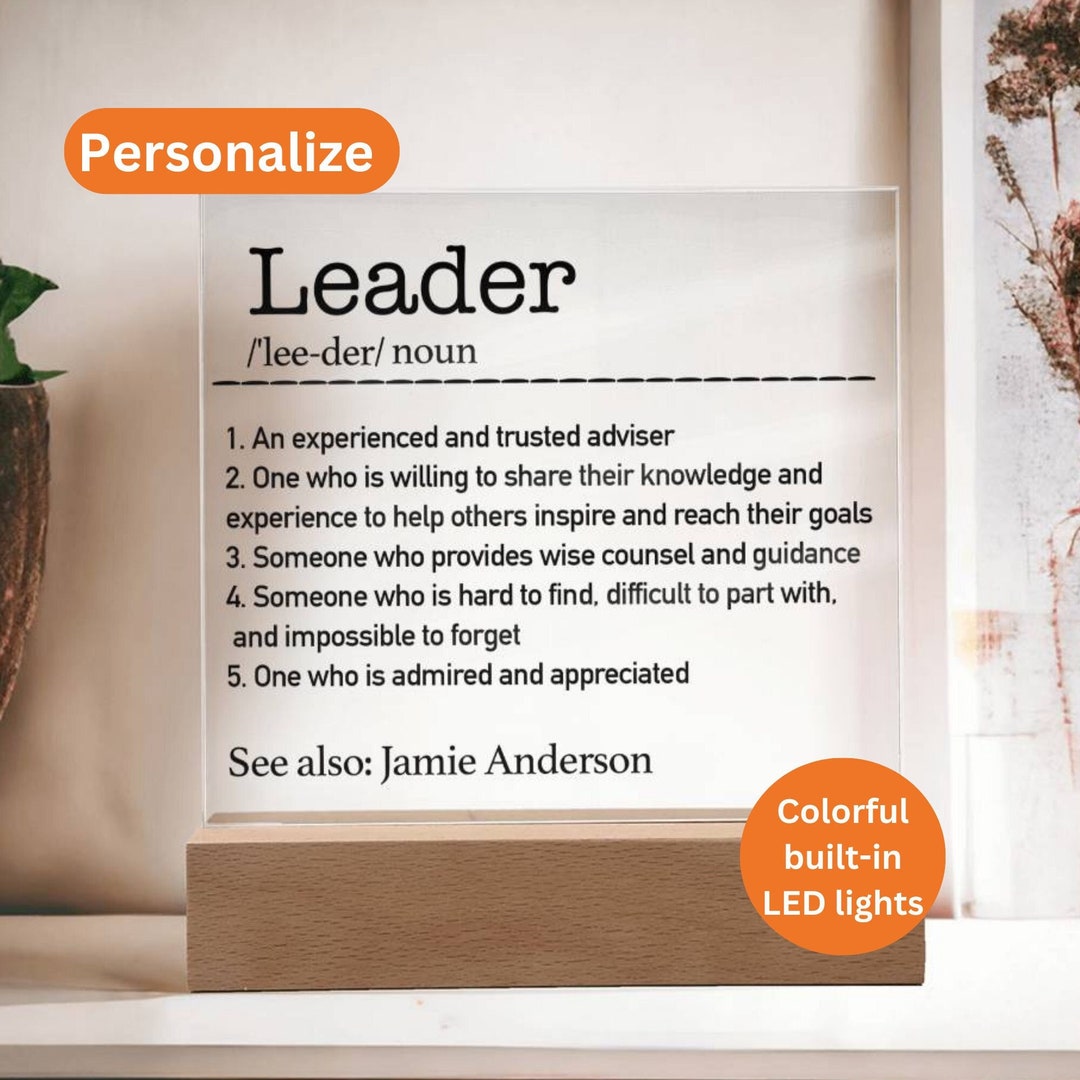 Leader Definition Plaque, Leader Gift, Leader Definition Gift, Leader ... Leader Definition Plaque, Leader Gift, Leader Definition Gift, Leader ...