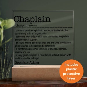 Chaplain Definition Meaning Gift, Custom Chaplain Gift, Army Chaplain ...