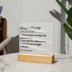Personalized Warrior Definition, Warrior Definition Gift, Custom ...