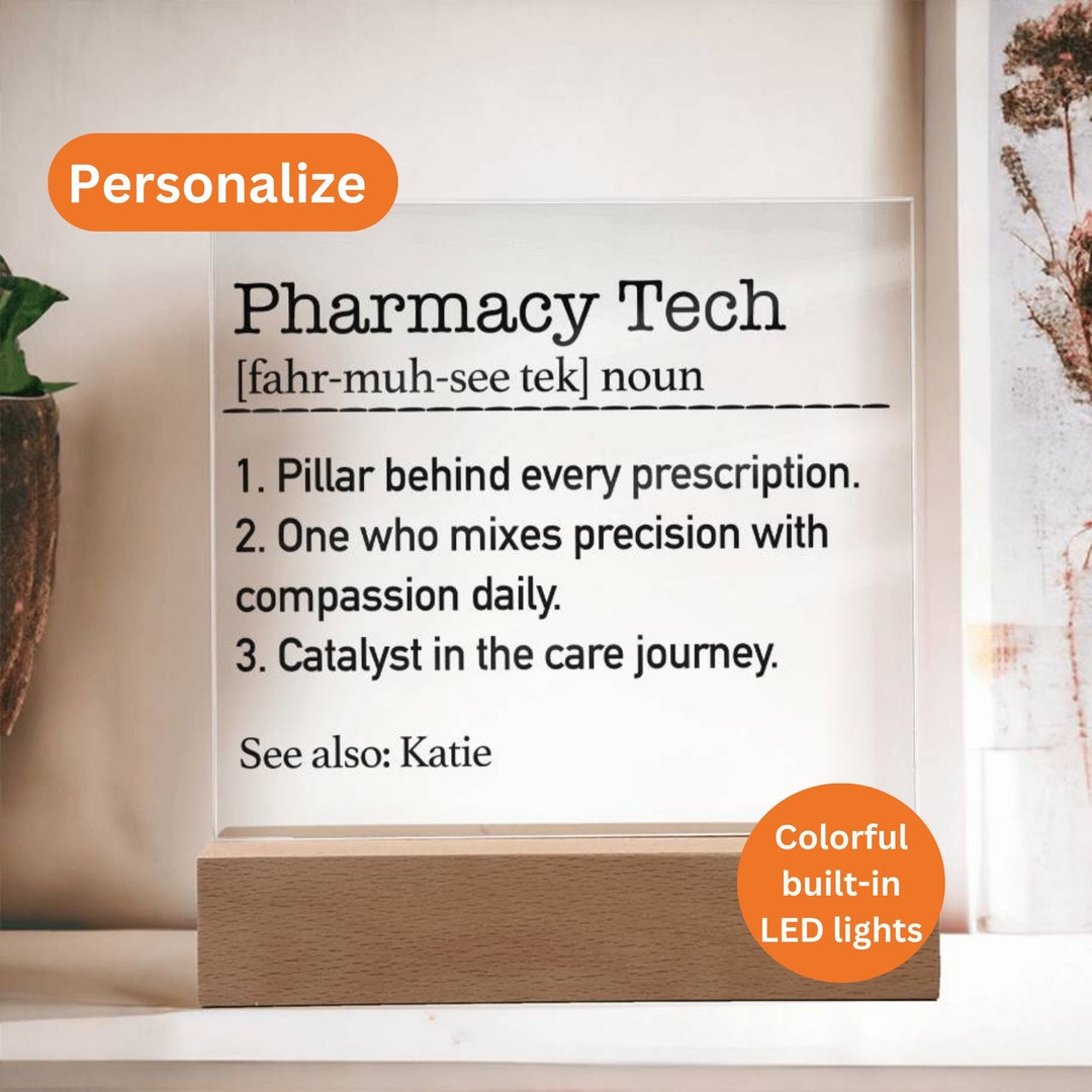 Personalized Pharmacy Tech Definition, Pharmacy Tech Definition Meaning ...