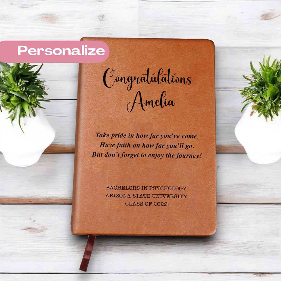 Personalized Graduation Journal Graduate Gift, Graduation Gift for ...