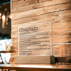 Chaplain Definition Meaning Gift, Custom Chaplain Gift, Army Chaplain ...