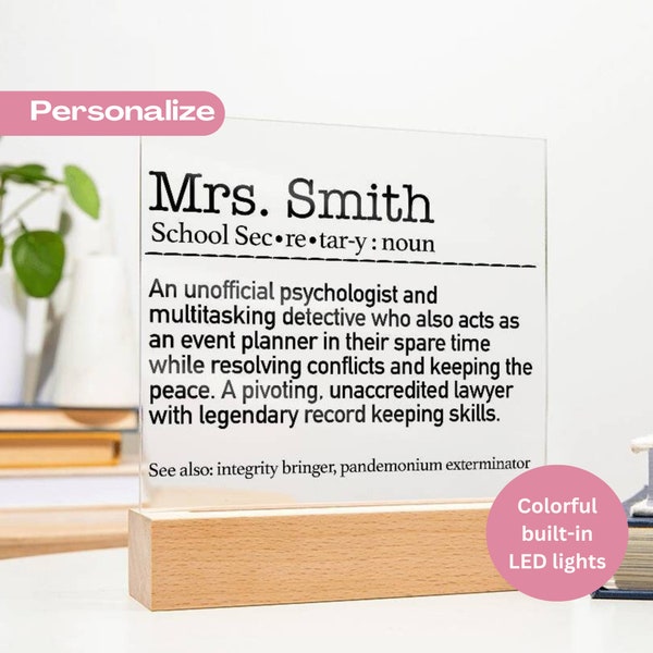 School Secretary Sign - Etsy