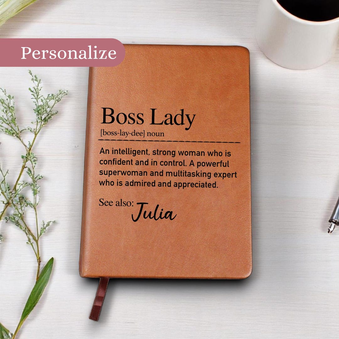 Personalized Boss Lady Journal, Gift for Boss Female, Boss Lady Journal ...