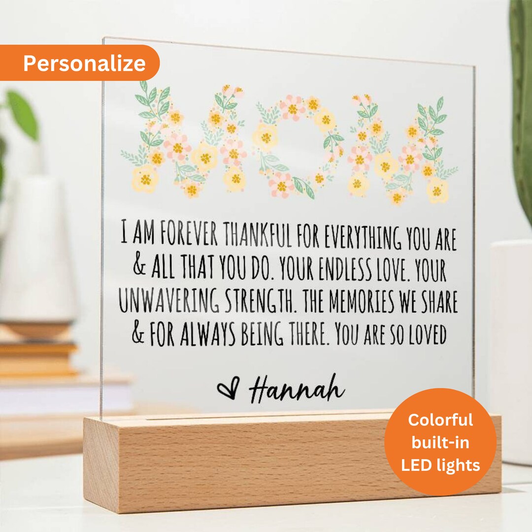 Mom I Am Forever Thankful for Everything You Are & All That You Do, Mom ...