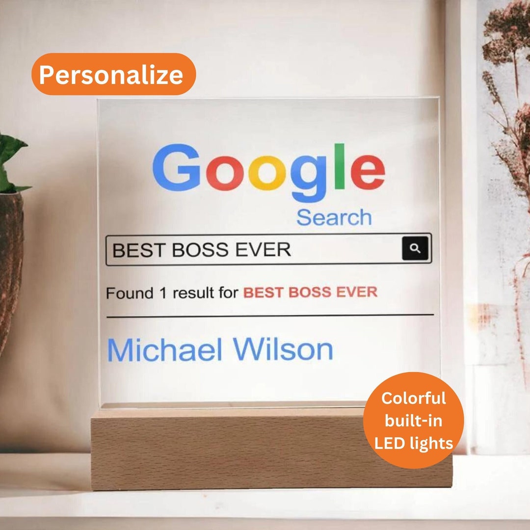 Best Boss Ever Gift, Boss Gift Plaque, Personalized Boss Gift, Best ...