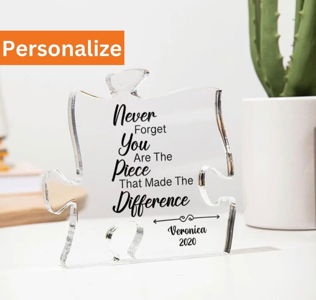Personalized Acrylic Puzzle Retirement Gift for Boss - Etsy