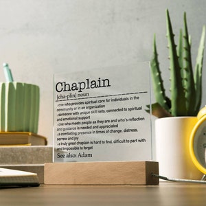 Chaplain Definition Meaning Gift, Custom Chaplain Gift, Army Chaplain ...