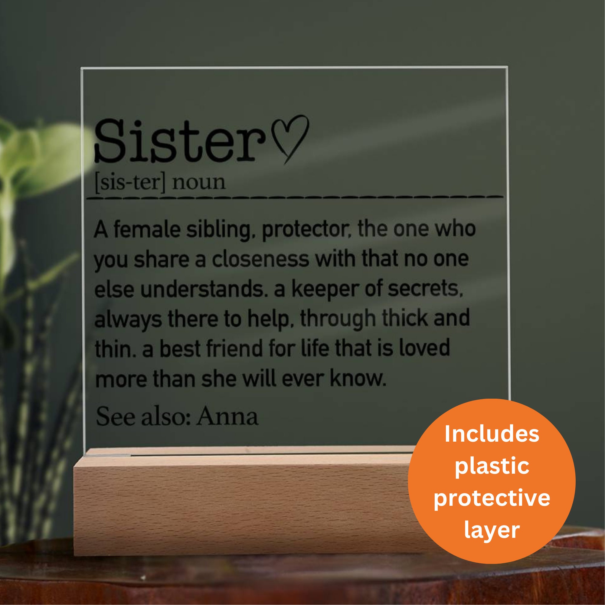 Personalized Sister Definition Sister Definition Gift Custom - Etsy
