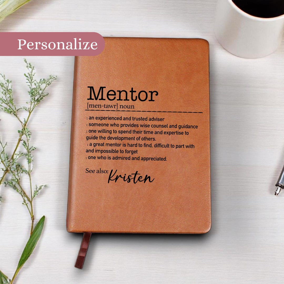 Personalized Mentor Journal, Mentor Appreciation Gift, Custom Mentor ...
