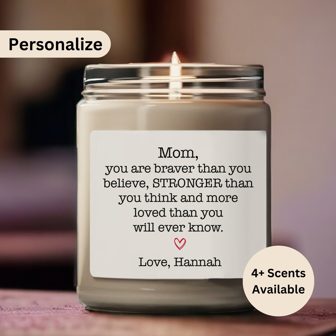 Personalized Mom Keepsake Candle, Mom Gift, Gift for Mom From Daughter ...