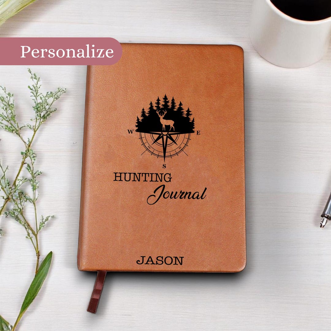 Personalized Hunting Journal, Men Hunting Journal, Custom Journal for ...