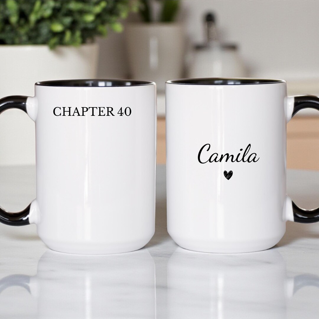 Chapter 40 Mug: Two-tone 40th Birthday Gift - Etsy